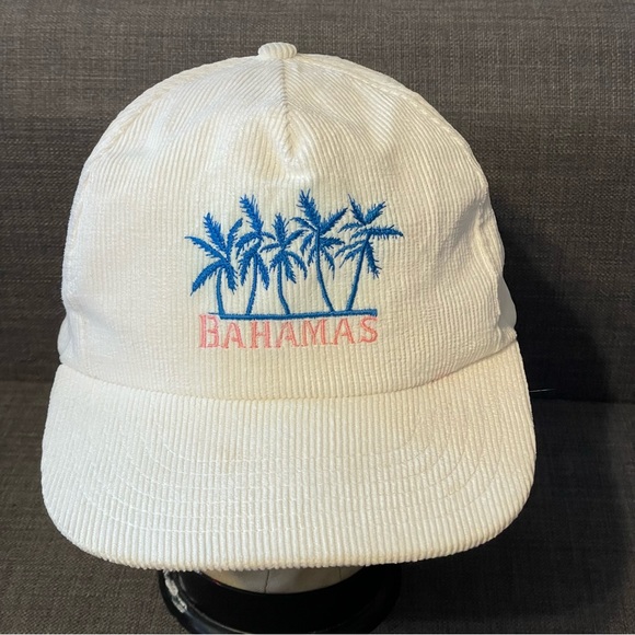 Accessories | Vintage Bahamas Palm Trees Vacation White Corduroy ...